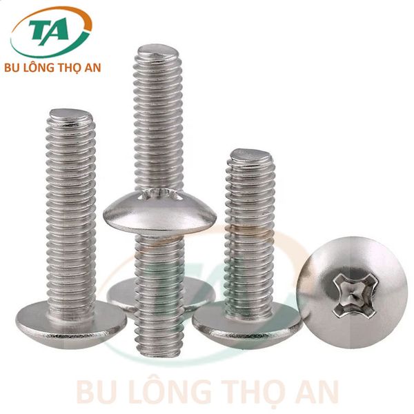 Vít pake, vít bu lông đầu dù Inox 201, 304, 316 chất lượng – Bu Lông Thọ An
