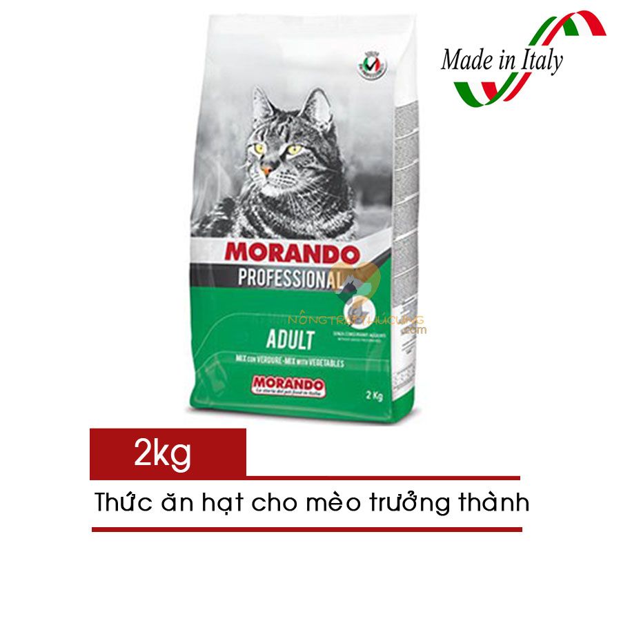 Hạt Mèo Trưởng Thành Morando (Ý - Italy) MORANDO 2KG - Nhiều Vị – Nông ...
