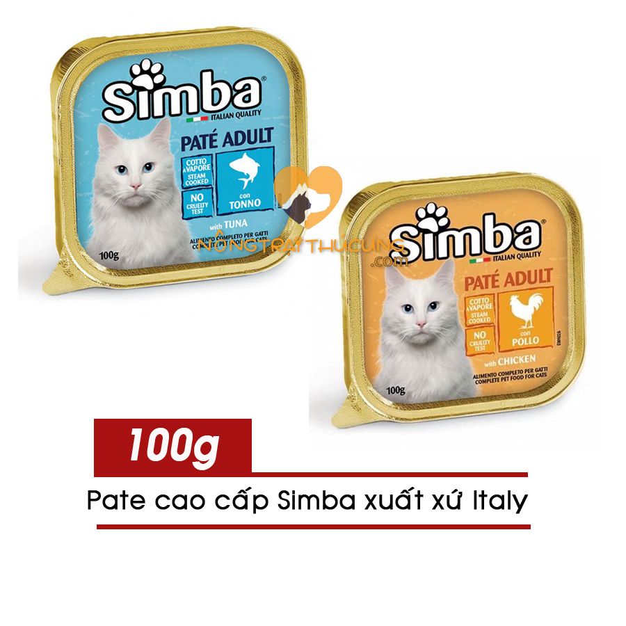 Pate Cho Mèo Simba - Hộp 100gr – Nông Trại Thú Cưng