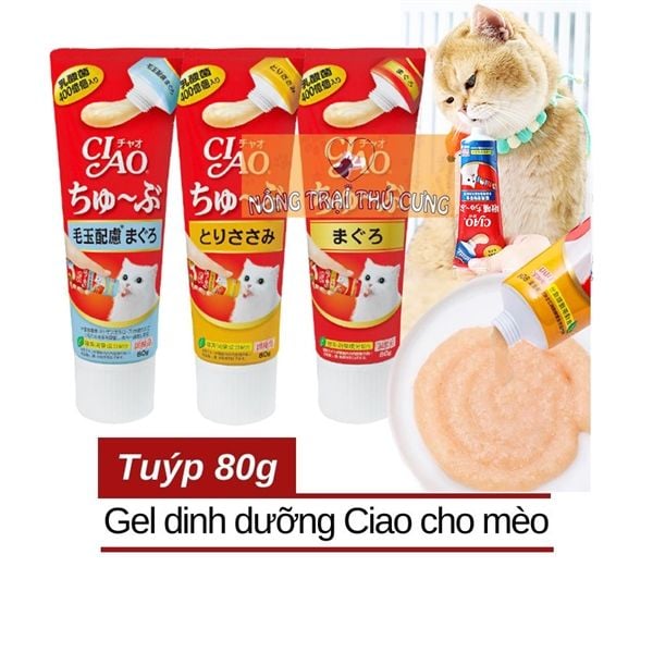 Súp Thưởng Cho Mèo Ciao Churu Tuýp 80g – Nông Trại Thú Cưng
