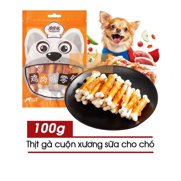 Snack Thịt Gà Cuộn Sữa Cho Chó TaoTaoPet - 100g – Nông Trại Thú Cưng