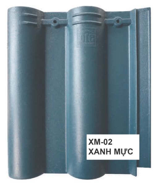 Ngói màu xi măng XM-02 Hoa Vạn Đức