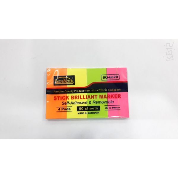 Giấy Note 4 màu SureMark SQ 6670 – Công Ty TNHH MTV Hoằng Đại