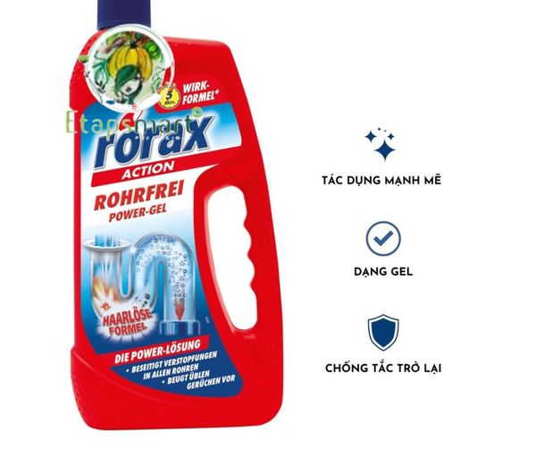 Nước thông tắc cống Rorax Rohrfrei Power – Etapsmart