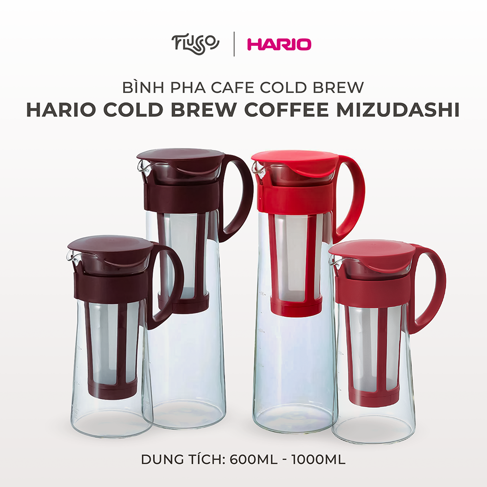 Bình Pha Cold Brew Hario Mizudashi 1000ml | Flusso Coffee Roasters ...