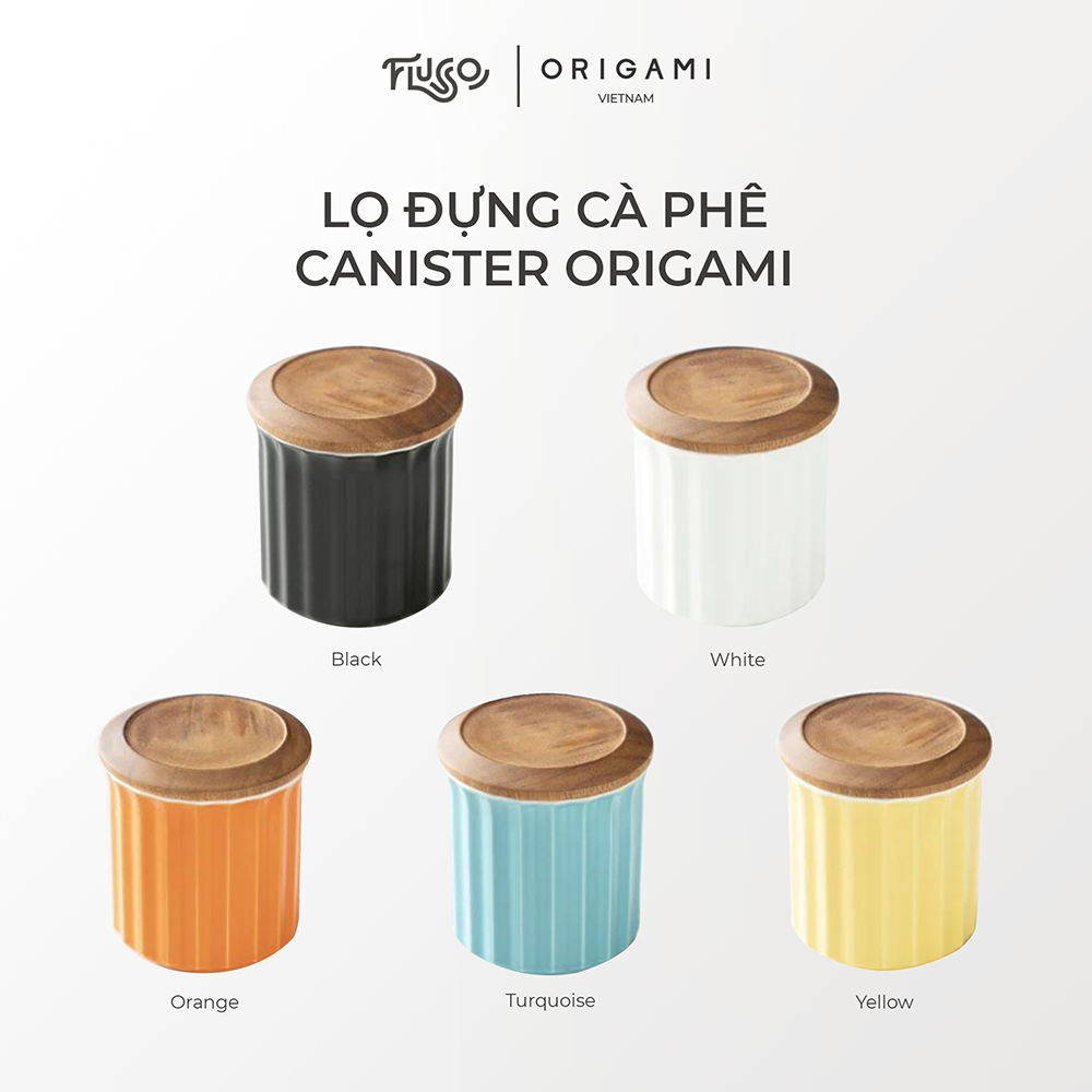 Lọ Đựng Bảo Quản Cà Phê Canister Origami – Flusso Vietnam Specialty Coffee