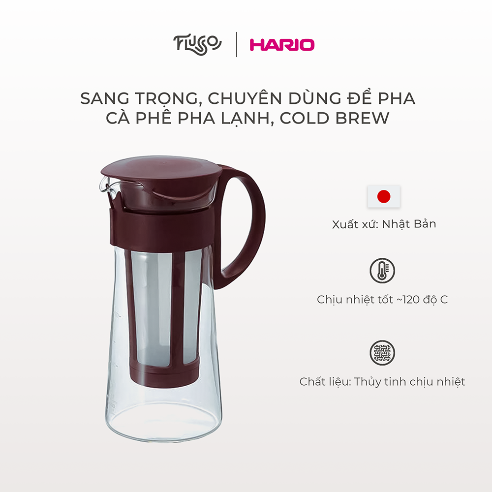 Bình Pha Cold Brew Hario Mizudashi 1000ml | Flusso Coffee Roasters ...