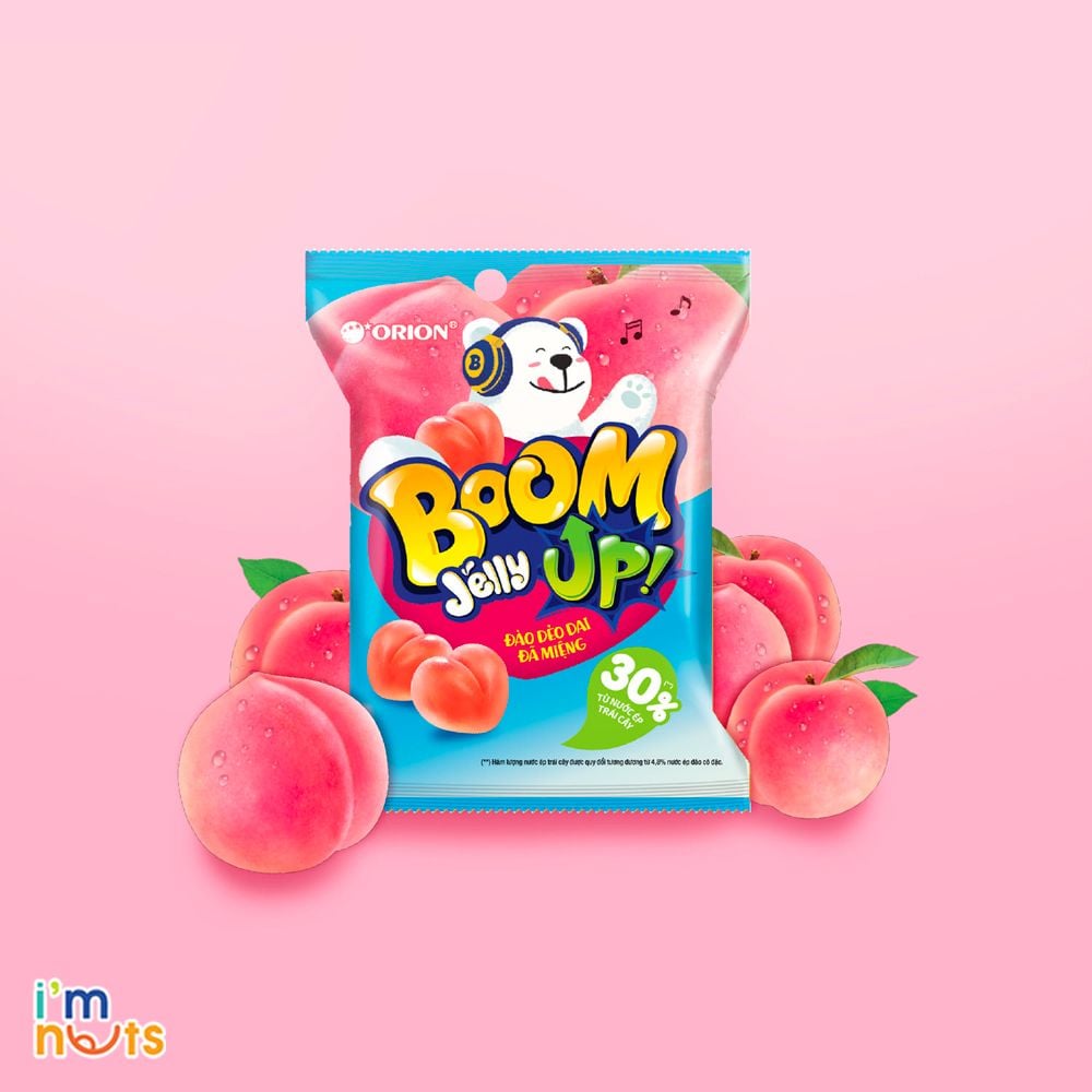 Kẹo dẻo Boom Jelly Orion đủ vị gói nhỏ – Bánh kẹo Ăn vặt ImNuts
