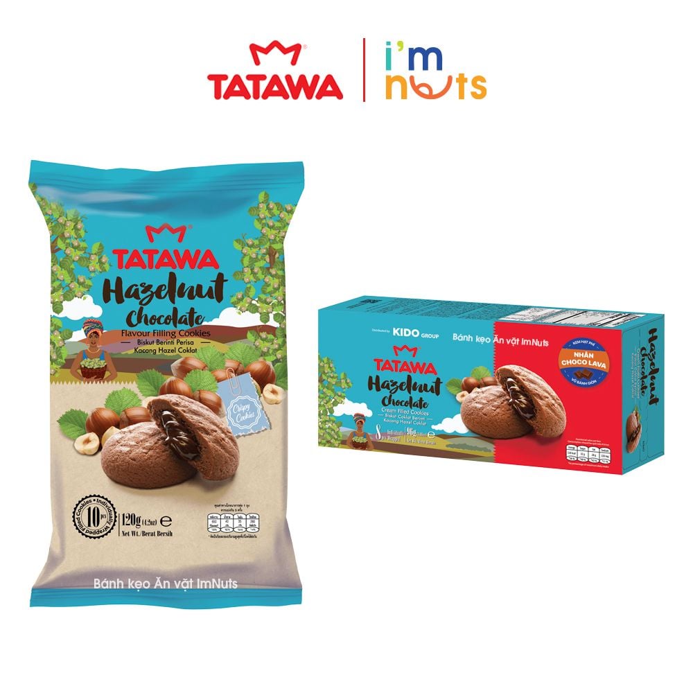 Bánh quy Tatawa Malaysia đủ vị dạng túi và hộp tiện lợi – Bánh Kẹo ImNuts