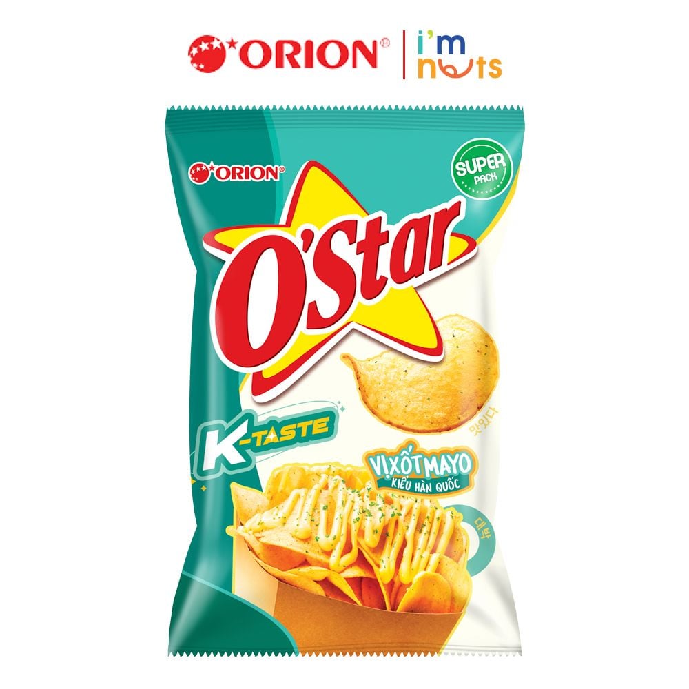 Bánh Snack khoai tây Ostar Orion đủ vị gói nhỏ và gói lớn – Bánh kẹo Ăn vặt ImNuts