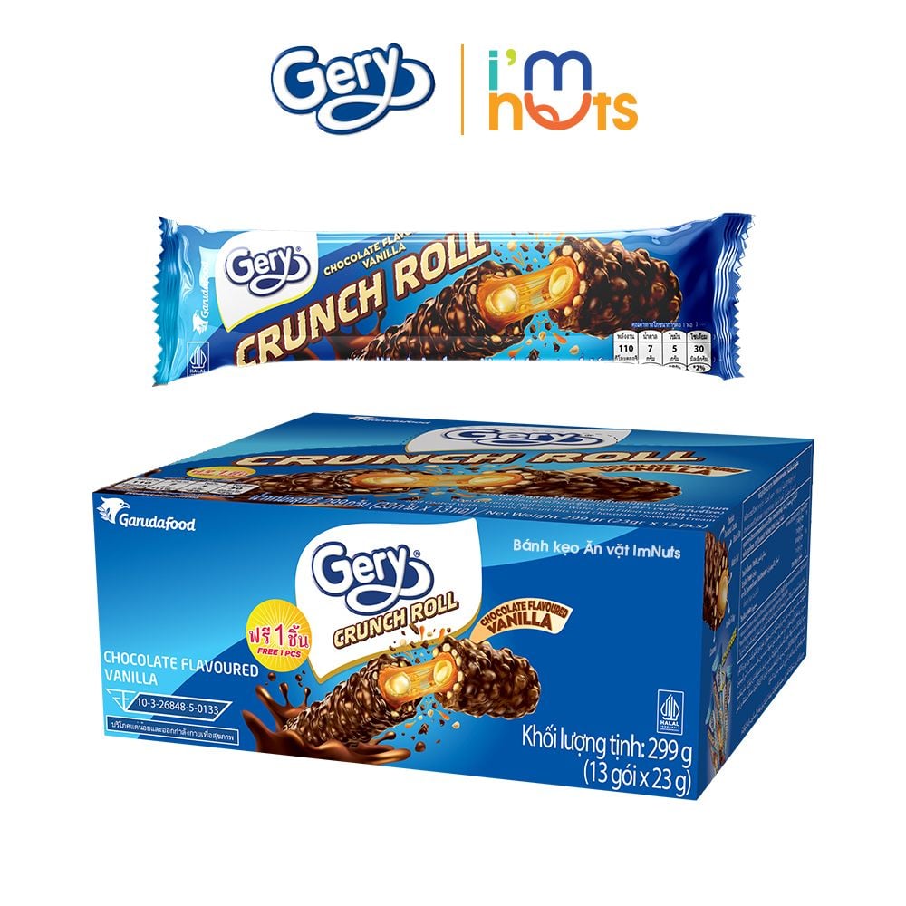 Bánh Quy Phô Mai Gery Cheese Crackers và Bánh Cuộn Gery Crunch Roll Ph ...