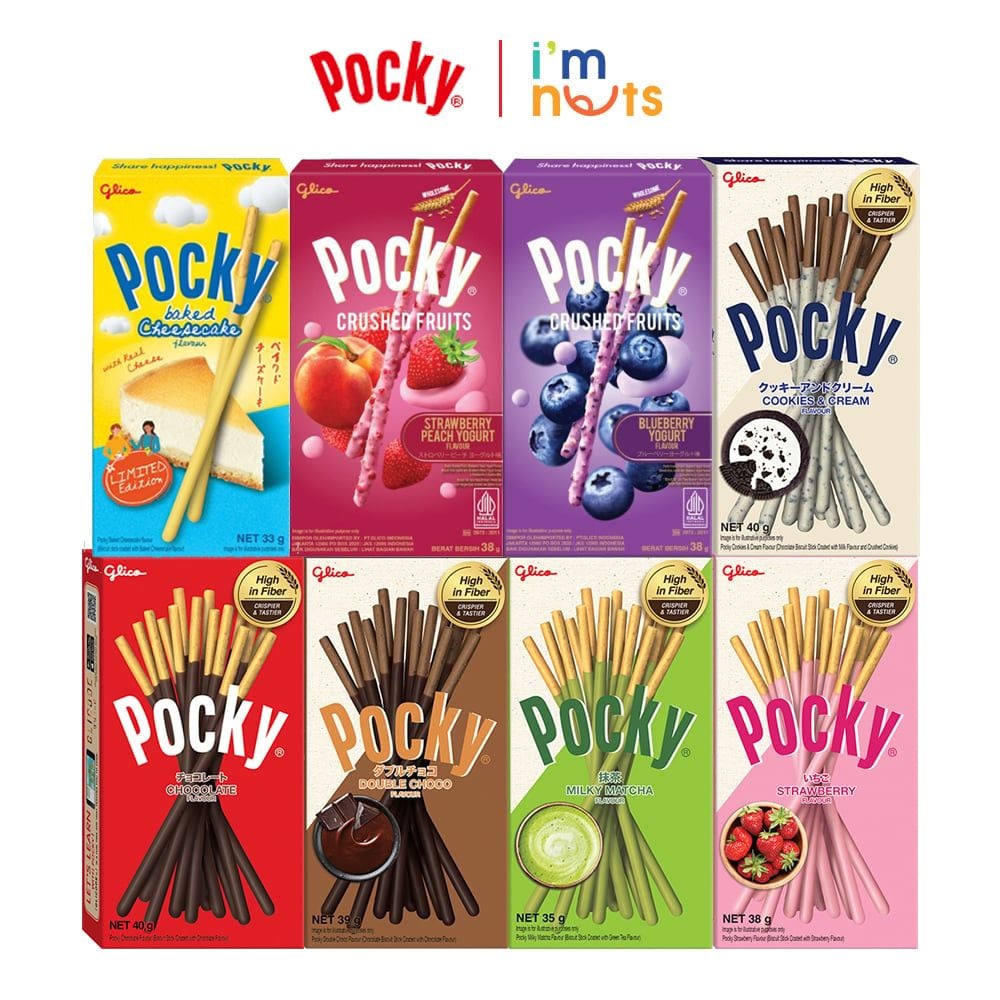 Bánh que Pocky Glico Thái Lan nhiều vị hộp 40g – Bánh kẹo Ăn vặt ImNuts