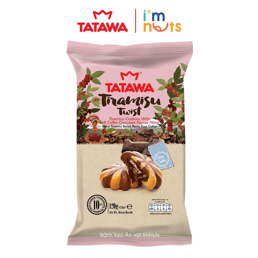 Bánh quy Tatawa Malaysia đủ vị dạng túi và hộp tiện lợi – Bánh Kẹo ImNuts