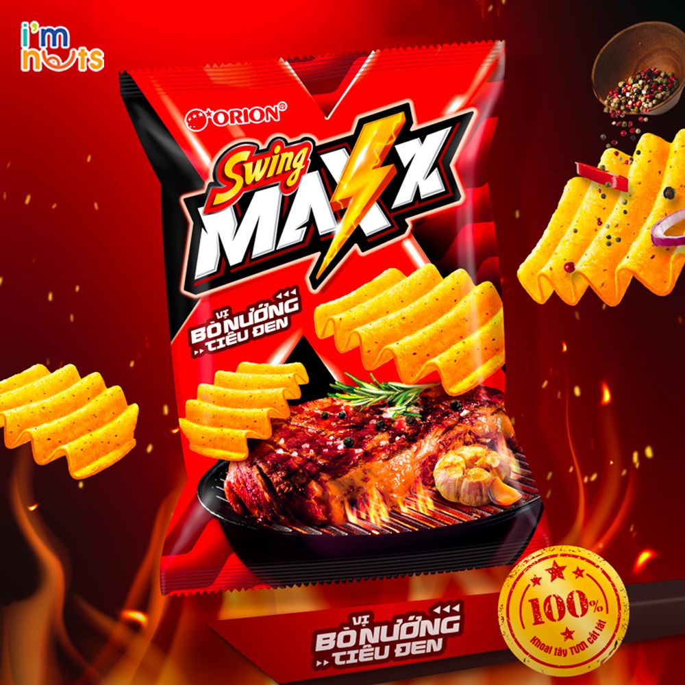 Bánh Snack khoai tây Swing Orion đủ vị gói nhỏ và gói lớn – Bánh kẹo Ăn ...