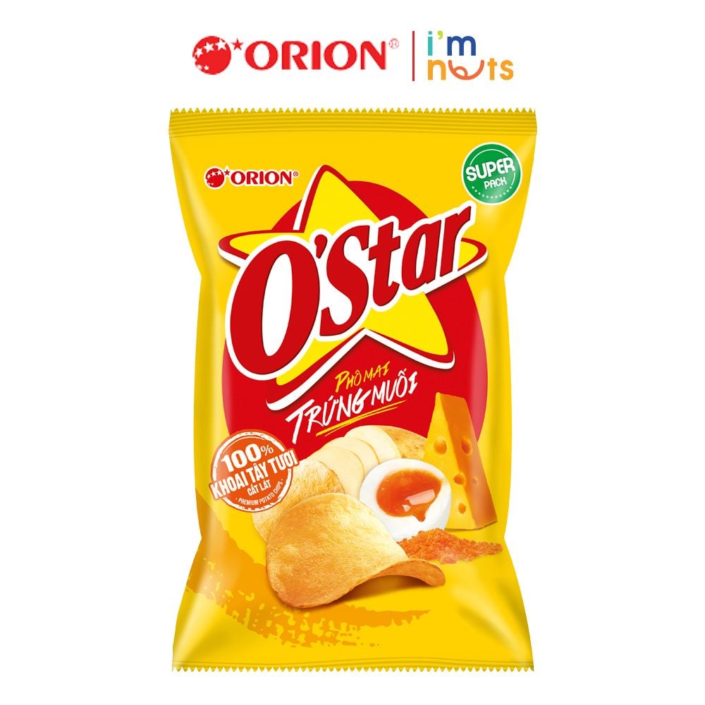 Bánh Snack khoai tây Ostar Orion đủ vị gói nhỏ và gói lớn – Bánh kẹo Ăn vặt ImNuts