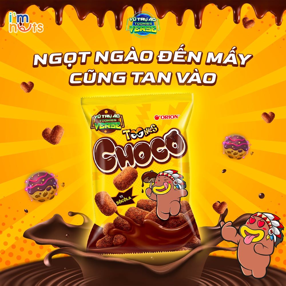 Bánh Snack Toonies Orion đủ vị gói nhỏ và gói lớn – Bánh kẹo Ăn vặt ImNuts