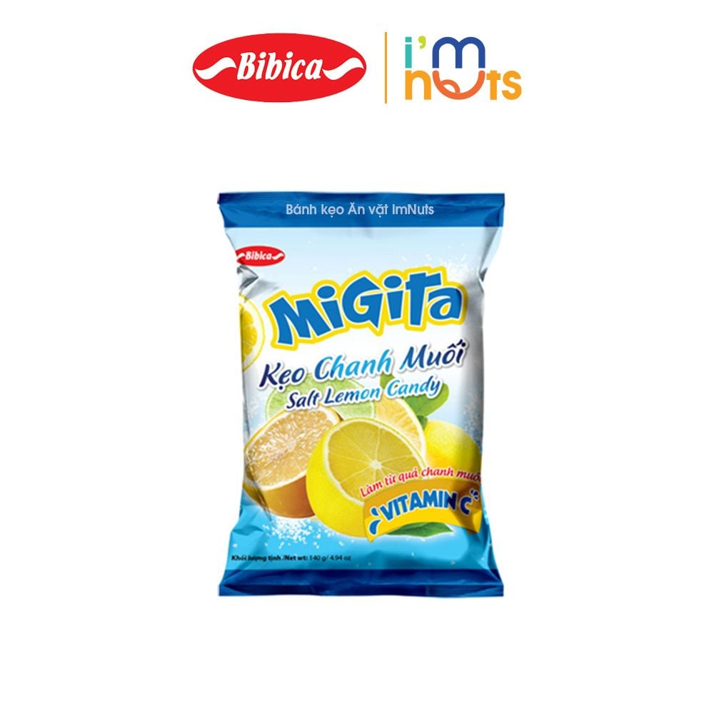 Kẹo cứng Migita Bibica tuổi thơ đủ vị Me Gừng Bạc hà gói 70g – Bánh kẹo Ăn vặt ImNuts