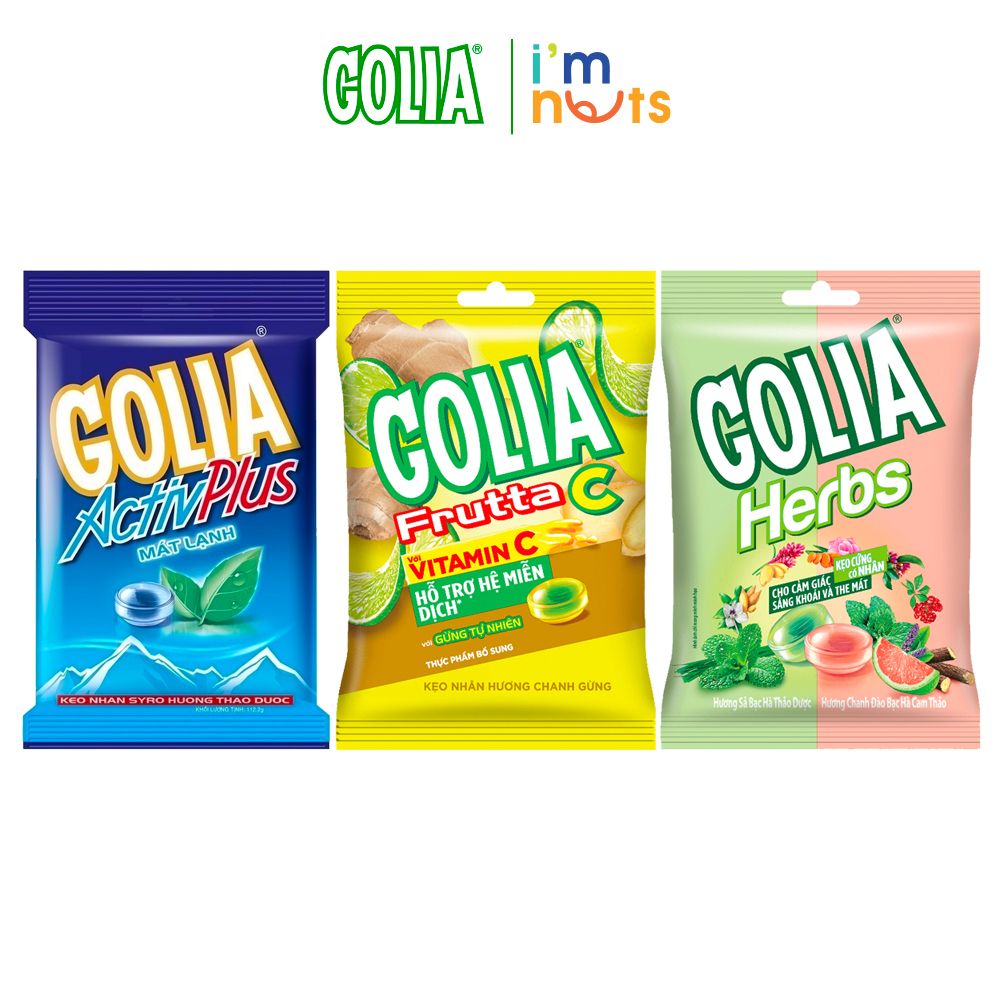 Kẹo Golia Activ Plus đủ vị gói nhỏ tiện lợi – Bánh kẹo Ăn vặt ImNuts