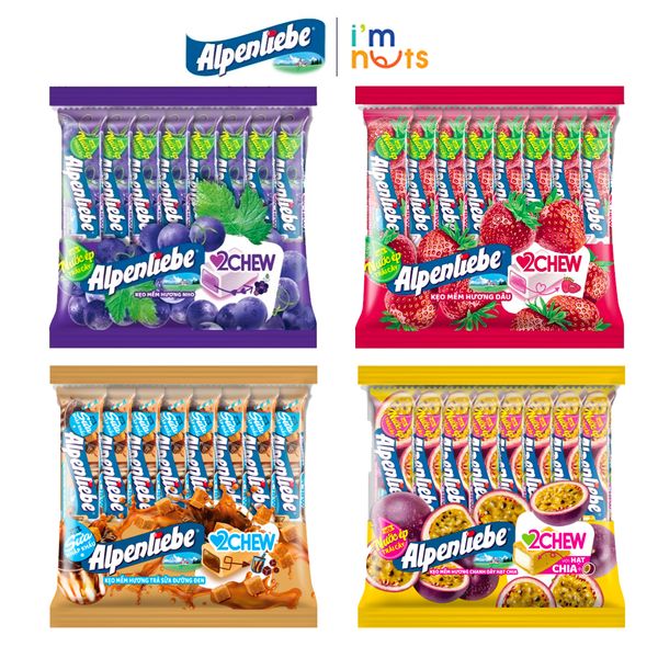 Kẹo Mềm Alpenliebe 2Chew Đủ Vị Dạng Thỏi – Bánh Kẹo ImNuts