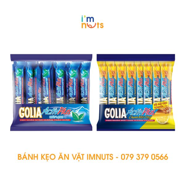Kẹo Golia Activ Plus nhân Syro thảo dược và Golia Activ Plus nhân mật ...