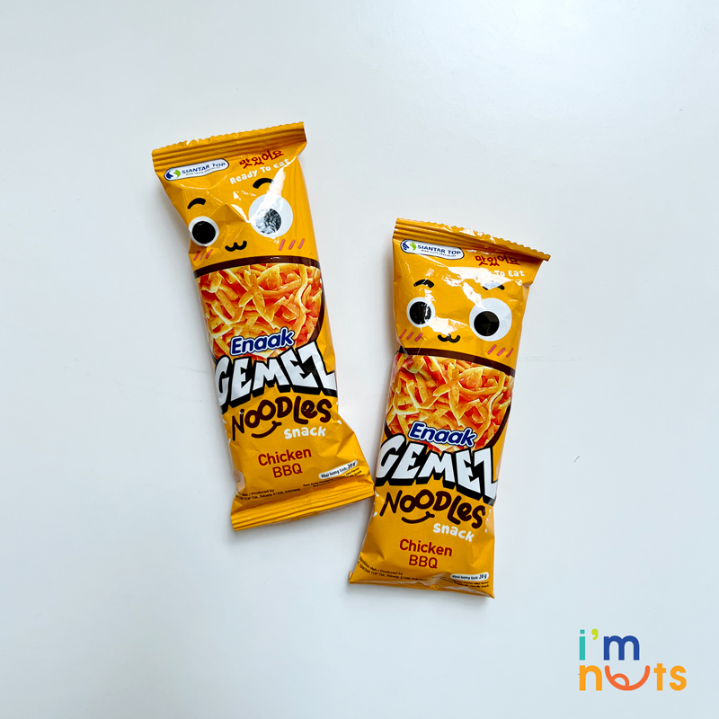 Snack mì trẻ em Enaak Gemez Indonesia vị gà BBQ lốc 24 gói x 20g – Bánh ...