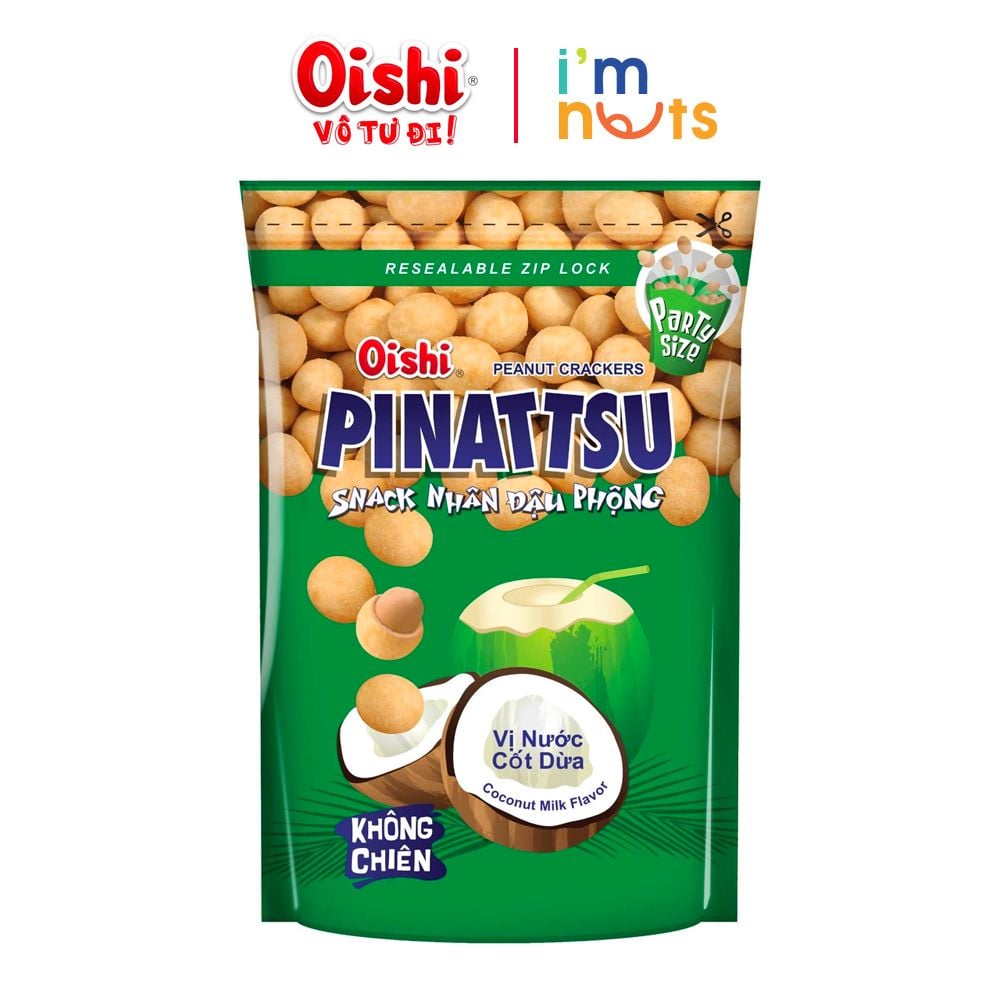 Snack nhân đậu phộng Pinattsu Oishi đủ vị gói lớn 85g – Bánh kẹo Ăn vặt ...