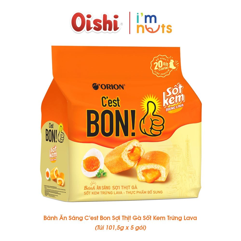 Bánh ăn sáng Cest Bon Orion đủ vị gói nhỏ tiện lợi – Bánh kẹo Ăn vặt ImNuts
