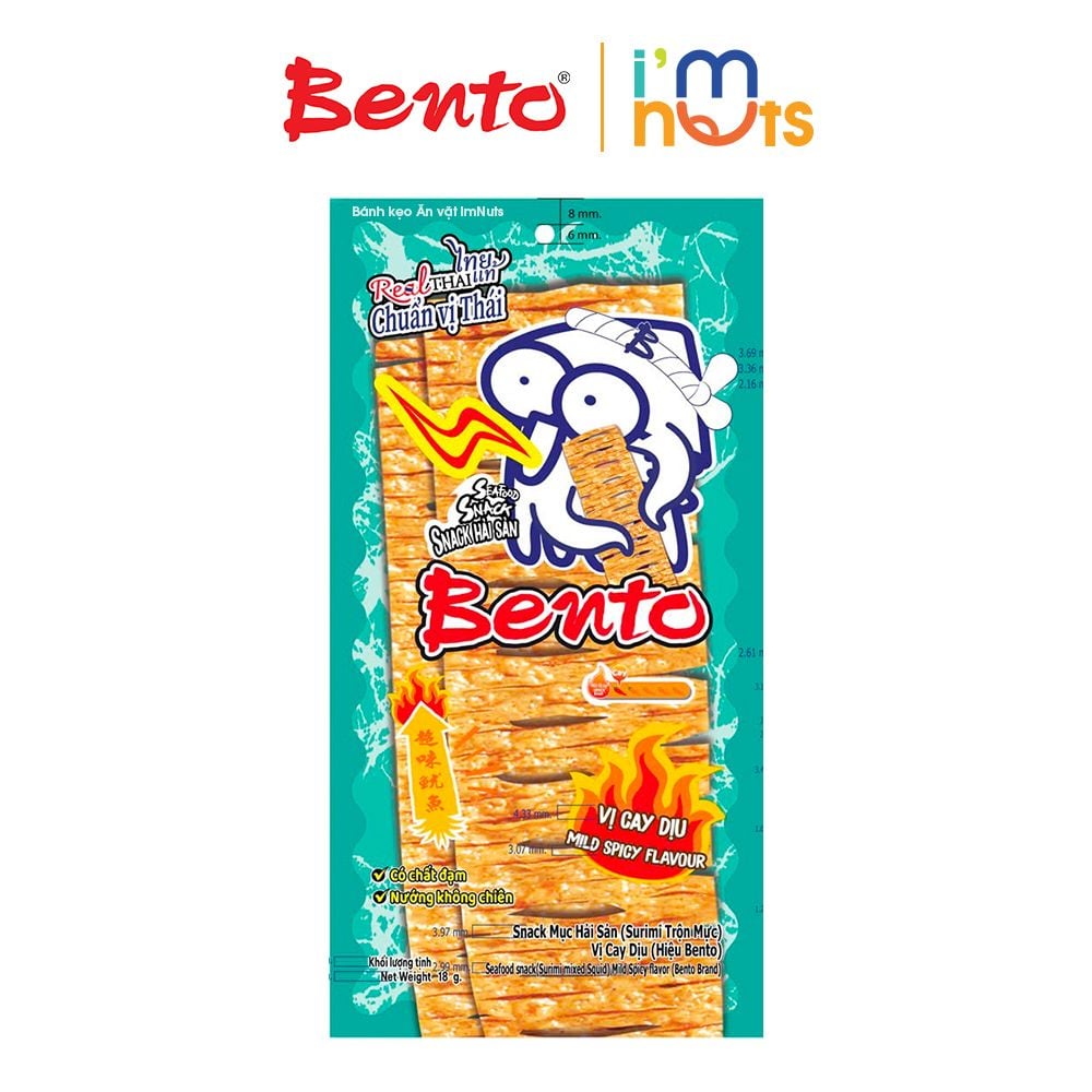 Snack Mực Bento Thái Lan Đủ Vị Gói Lớn – Bánh Kẹo ImNuts
