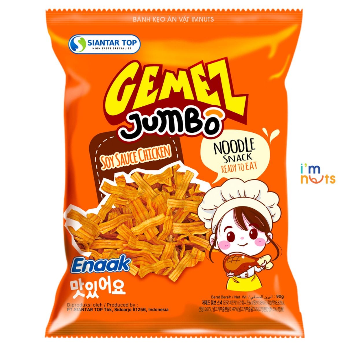 Snack mì trẻ em Enaak Gemez Indonesia đủ vị – Bánh kẹo Ăn vặt ImNuts
