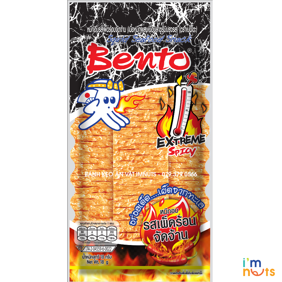 Snack Mực Bento Thái Lan Đủ Vị Gói Lớn – Bánh Kẹo ImNuts