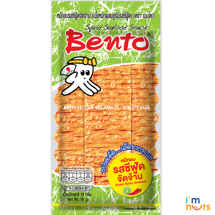 Snack Mực Bento Thái Lan Đủ Vị Gói Lớn – Bánh Kẹo ImNuts