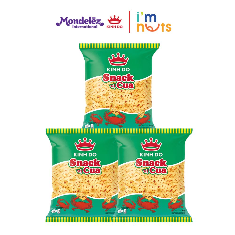 Snack cua Kinh Đô gói 29g – Bánh kẹo Ăn vặt ImNuts