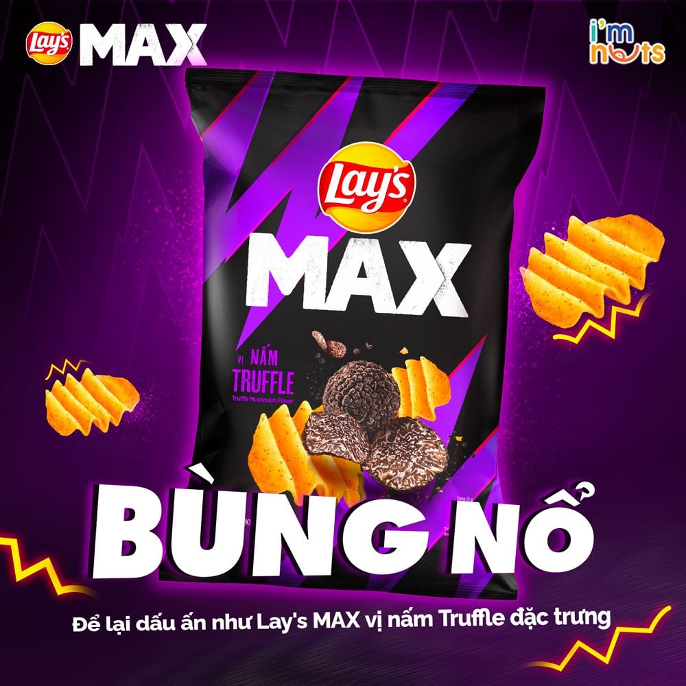 Snack Khoai tây Lays Max đủ vị – Bánh kẹo Ăn vặt ImNuts