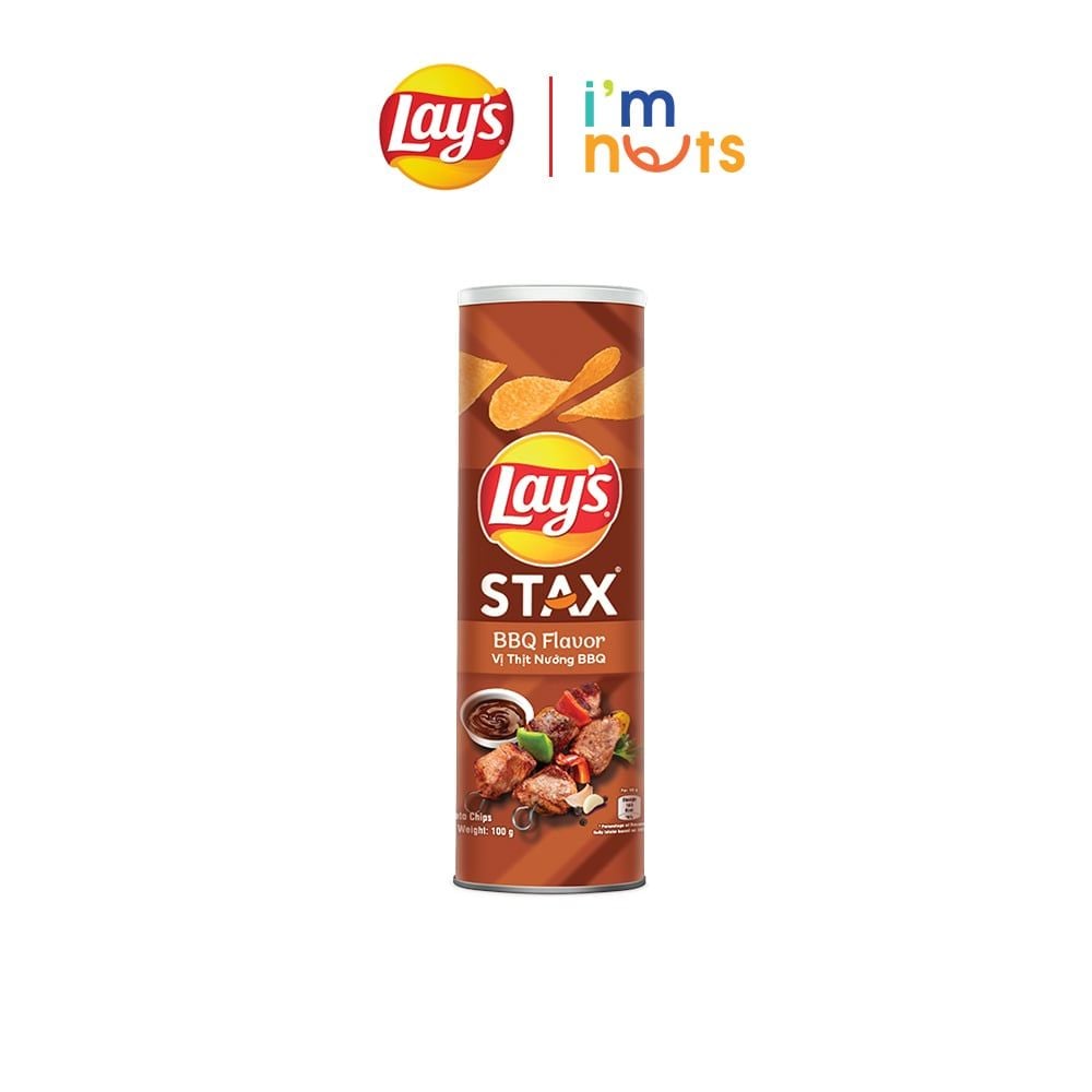 Snack Khoai tây Lays Stax đủ vị lon 100g – Bánh Kẹo ImNuts