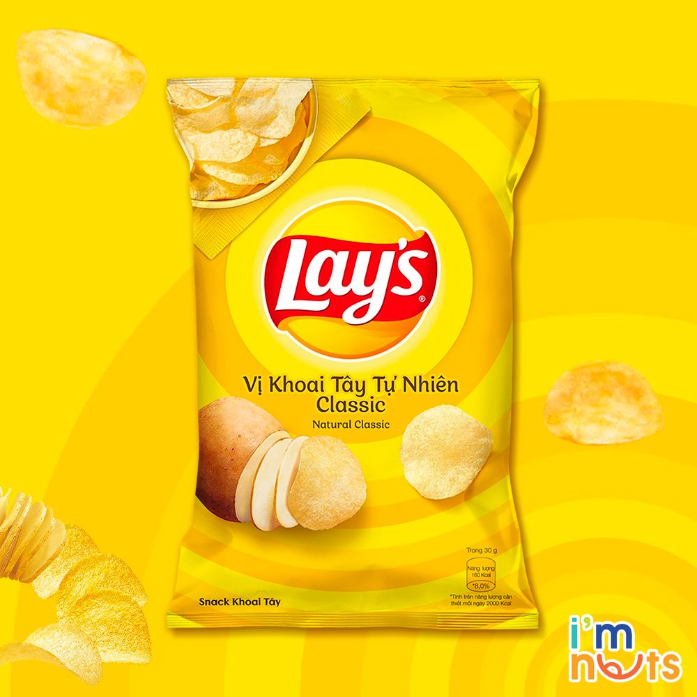 Snack Khoai tây Lays đủ vị gói nhỏ và gói lớn – Bánh kẹo Ăn vặt ImNuts