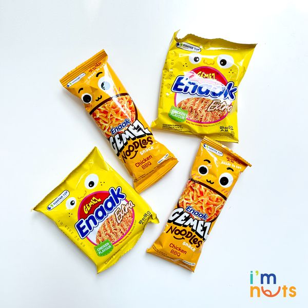 Snack mì trẻ em Enaak Gemez Indonesia vị gà truyền thống / vị gà BBQ ...