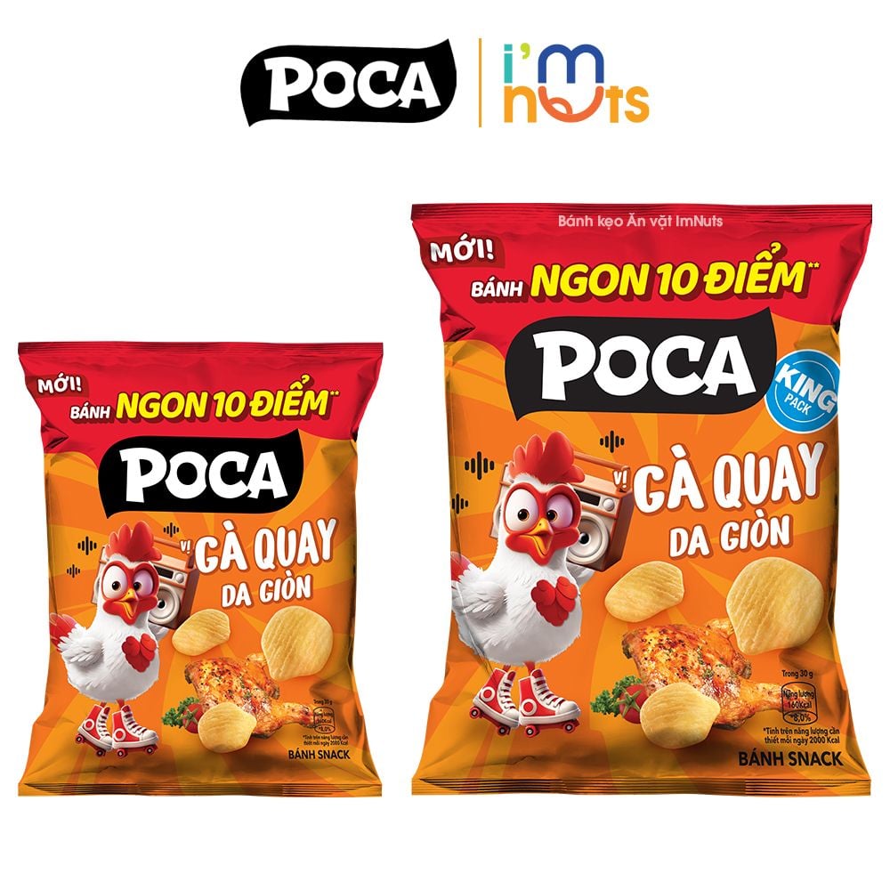 Snack Poca đủ vị giòn rụm gói nhỏ và gói lớn – Bánh kẹo Ăn vặt ImNuts