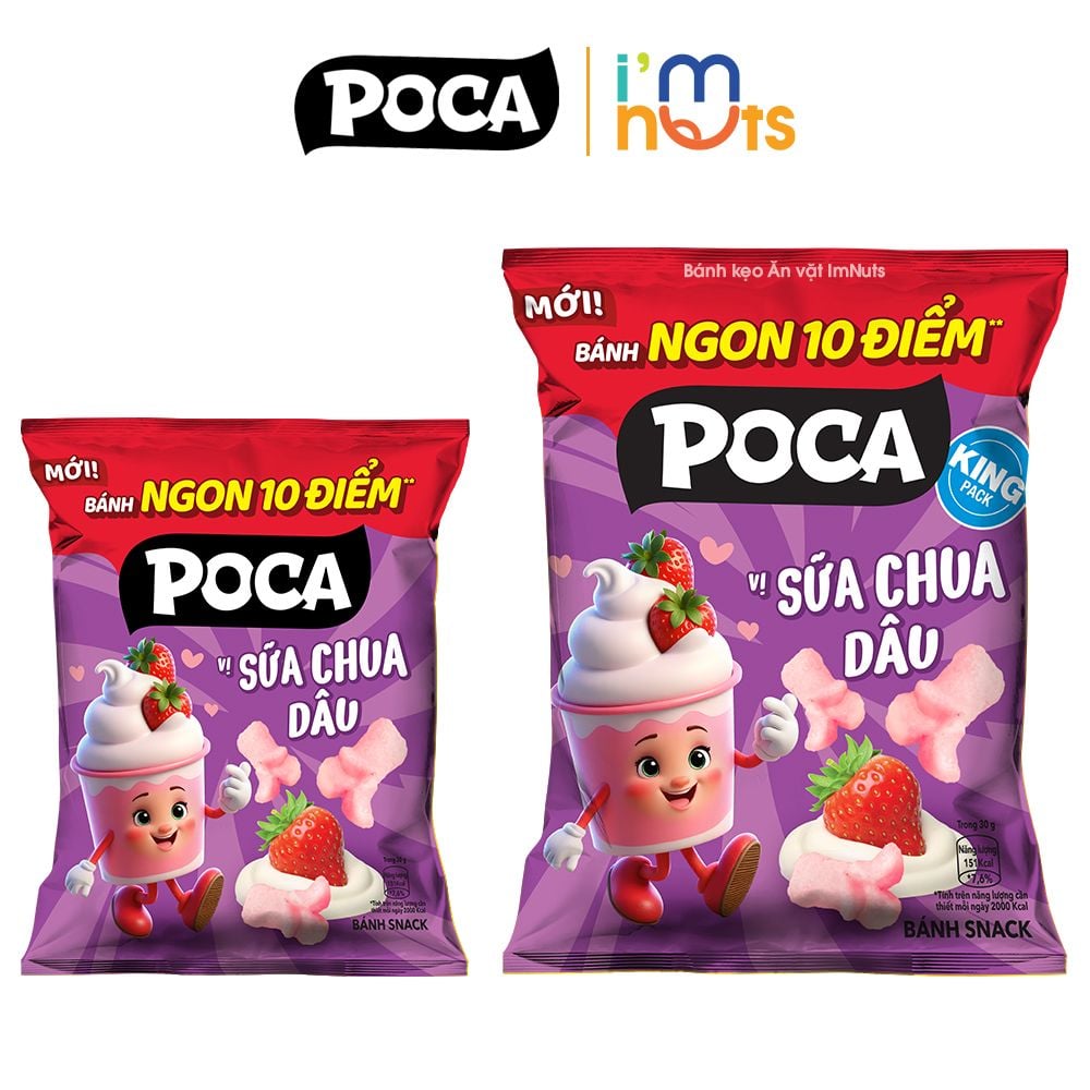 Snack Poca đủ vị giòn rụm gói nhỏ và gói lớn – Bánh kẹo Ăn vặt ImNuts