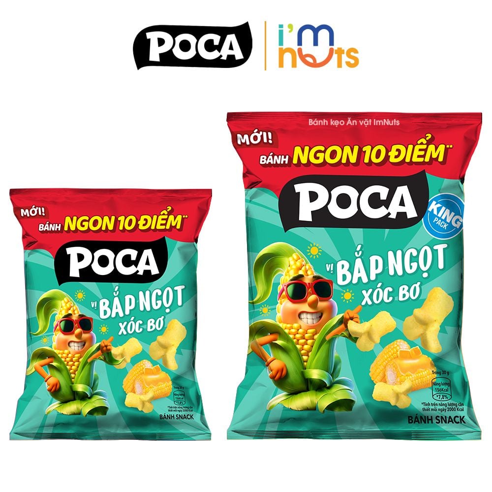 Snack Poca đủ vị giòn rụm gói nhỏ và gói lớn – Bánh kẹo Ăn vặt ImNuts