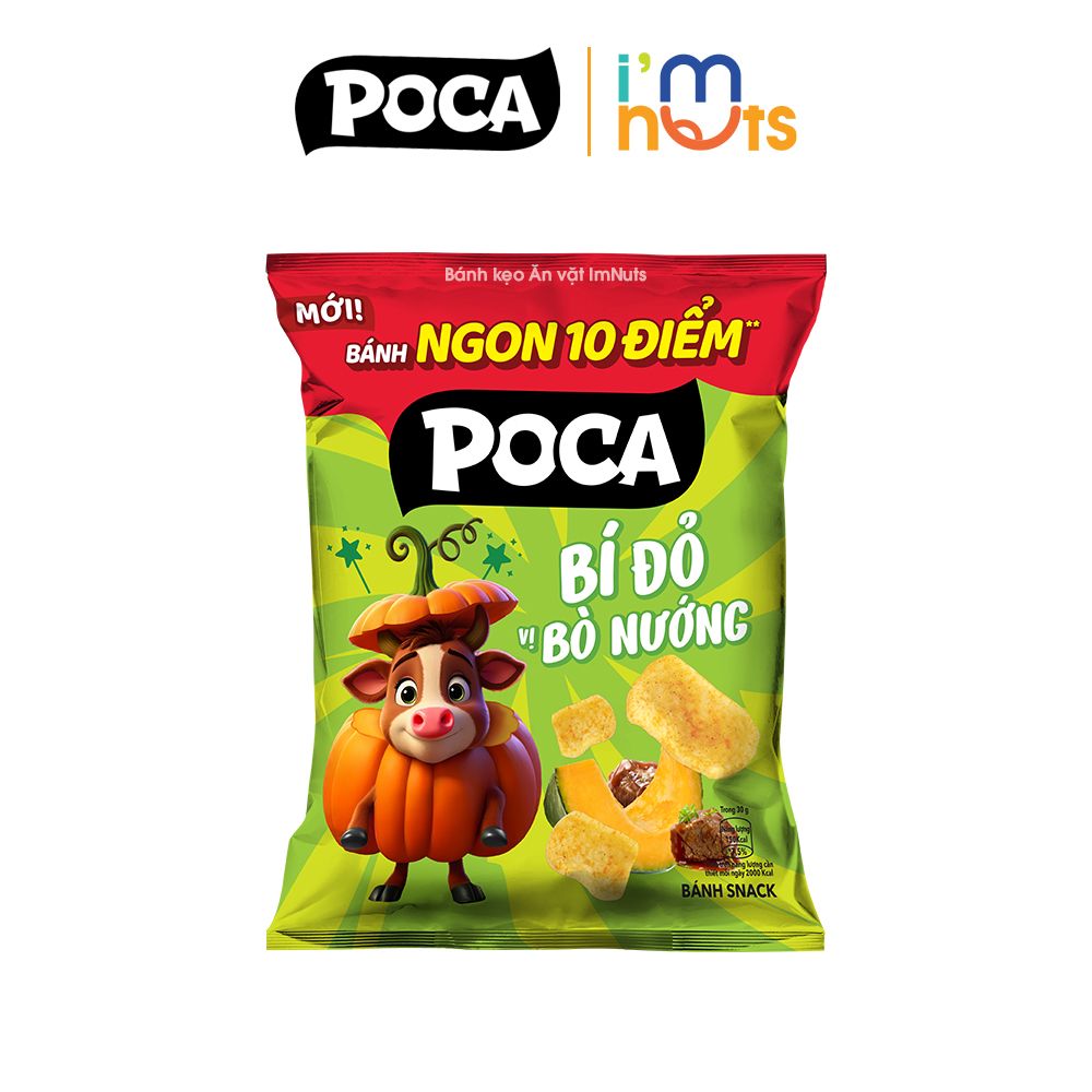 Snack Poca đủ vị giòn rụm gói nhỏ và gói lớn – Bánh kẹo Ăn vặt ImNuts