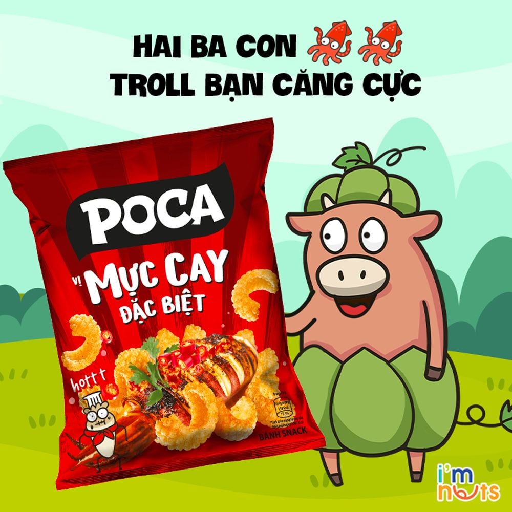 Snack Poca đủ vị giòn rụm gói nhỏ và gói lớn – Bánh kẹo Ăn vặt ImNuts