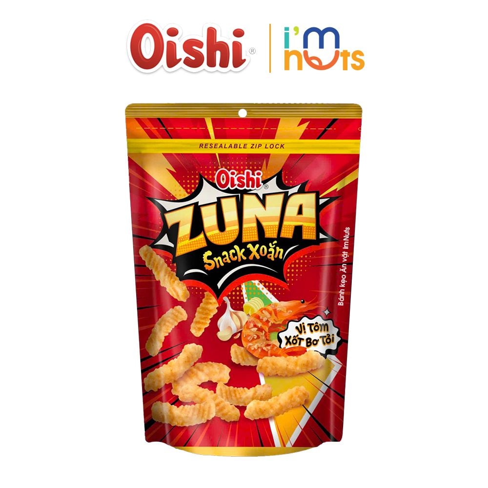 Snack bim bim Oishi đủ vị gói lớn 68g – Bánh kẹo Ăn vặt ImNuts