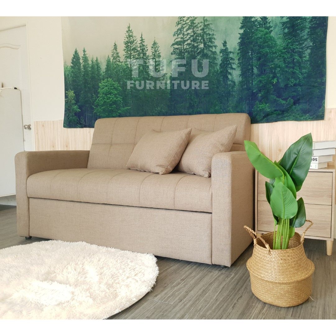SOFA BED - 1822 - NÂU NHẠT – Công ty TNHH TUFU GROUP