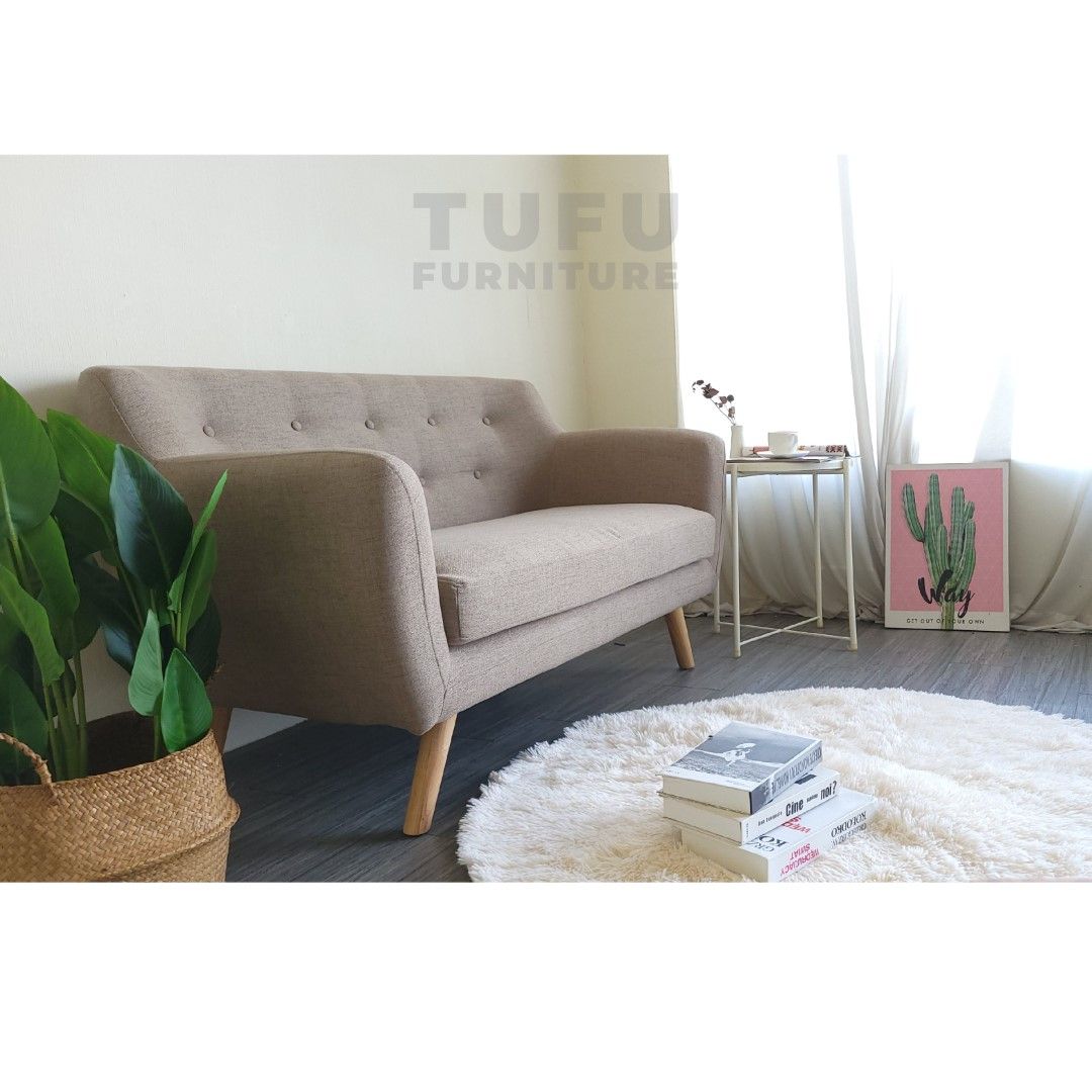 SOFA Băng 5039 - 2P - Kem – Công ty TNHH TUFU GROUP