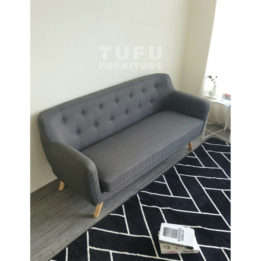 SOFA Băng 5039 - 3P - Xám – Công ty TNHH TUFU GROUP