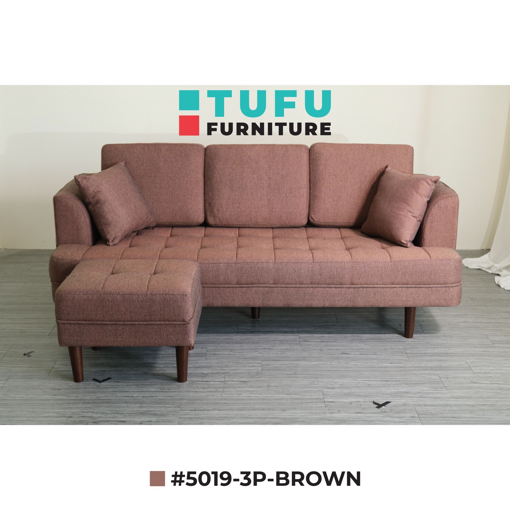 SOFA Băng BSY 3P - Nâu – Công ty TNHH TUFU GROUP
