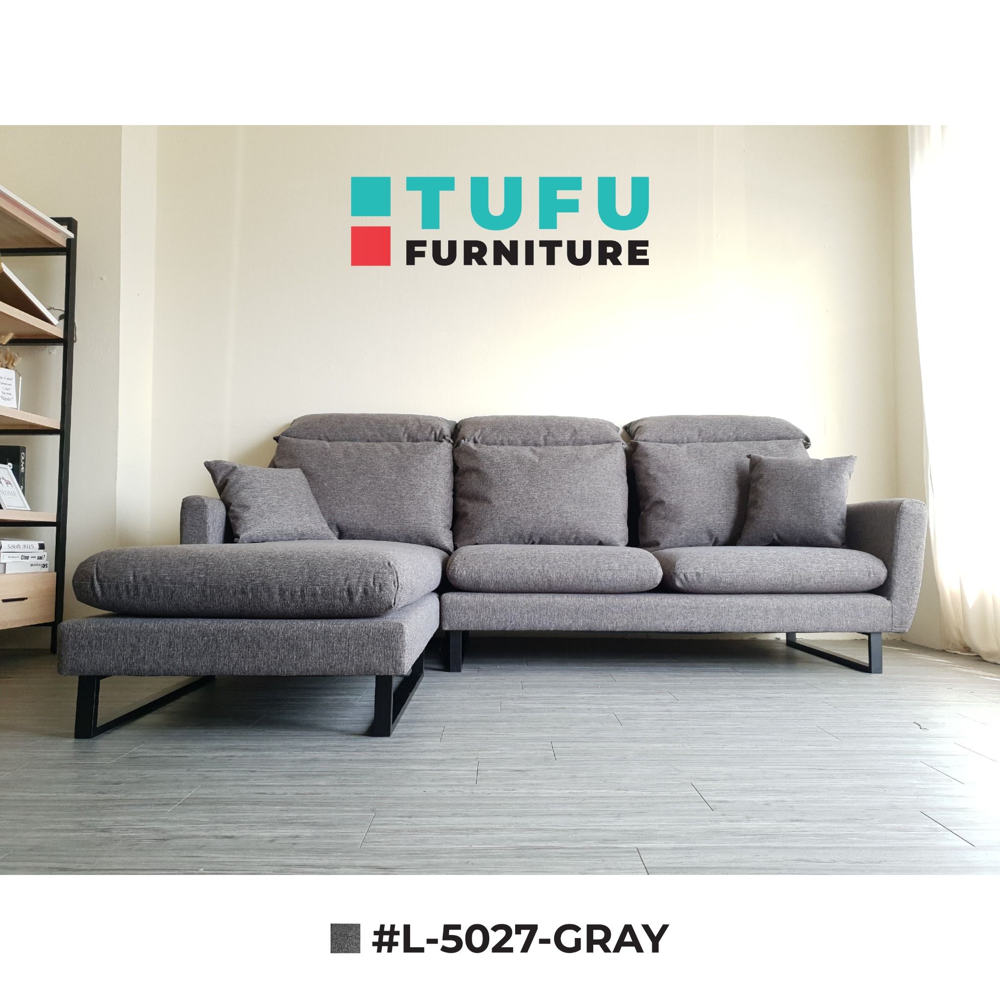 SOFA Góc L 5027 - Xám – Công ty TNHH TUFU GROUP