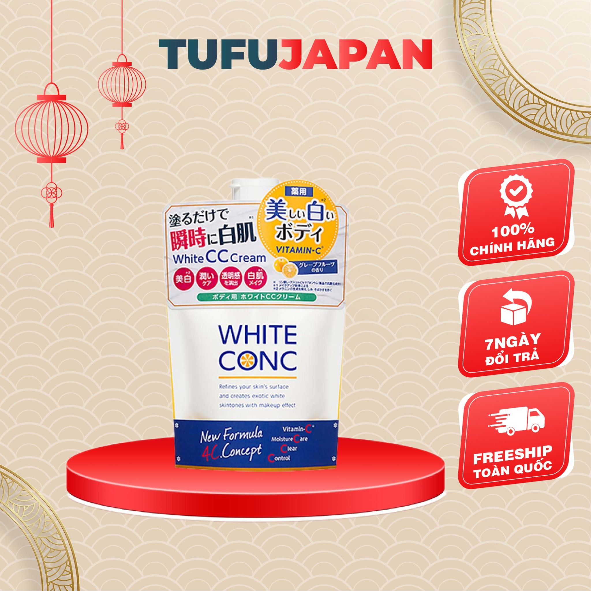 Sữa dưỡng thể trắng da White Conc Body CC Cream With Vitamin C 200g ...