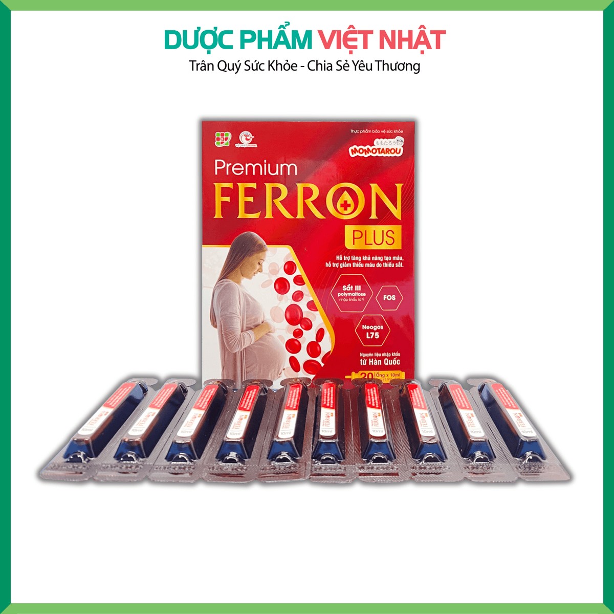 Siro Premium Ferron Plus - hỗ trợ khả năng tái tạo máu, giảm thiếu máu