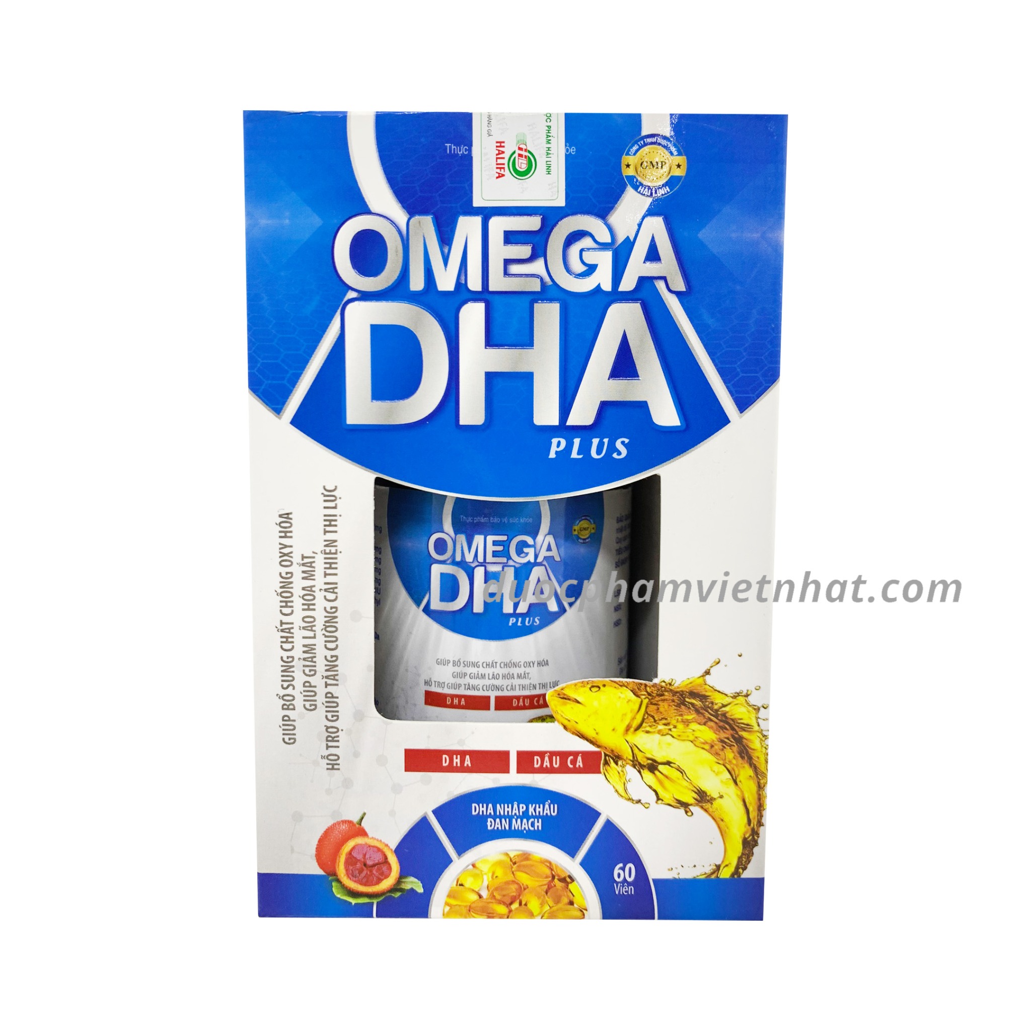 Viên uống chống oxy hóa OMEGA DHA Plus cải thiện thị lực